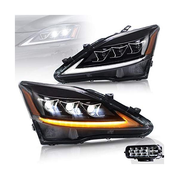 商品名:  VLAND LED Headlights for [Lexus IS250 IS350 ISF IS 220d 2006 2007 2008 2009 2010 2011 2012] Front Lamps Assembly w...