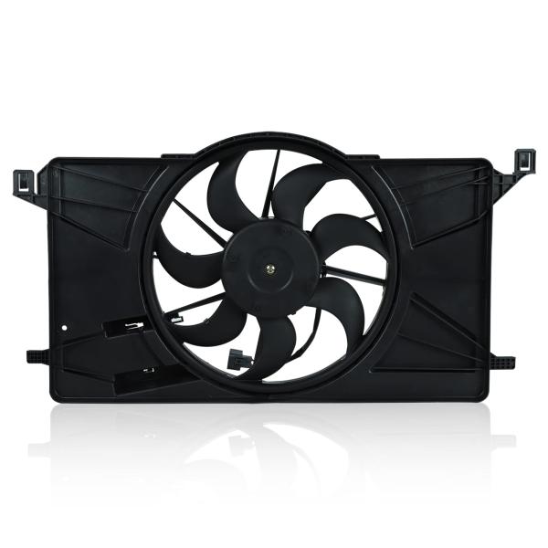 商品名: BV6Z8C607K ラジエーター冷却ファンアセンブリ 2012-2017 Ford Focus 非ターボラジエーター ACコンデンサー冷却ファンコントロールモジュール (TYC622800 674-01053 622800) R...