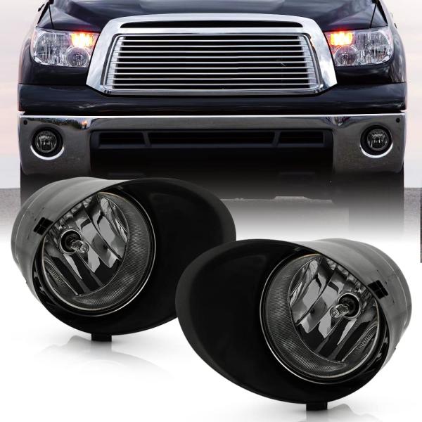 商品名: ACANII - スモークレンズ 07-13 トヨタ タンドラ [クロームバンパー] フォグライトスイッチ+バルブアセンブリ 運転席&amp;助手席側 ACANII - For Smoke Lens 07-13 Toyota Tu...