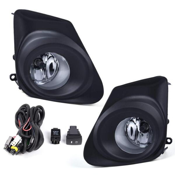 商品名:  Bumper Driving Fog Lights Lamp w/Bezel &amp; Switch Bulbs Wiring Kit Compatible For Toyota Corolla 2011-2013 Clear...