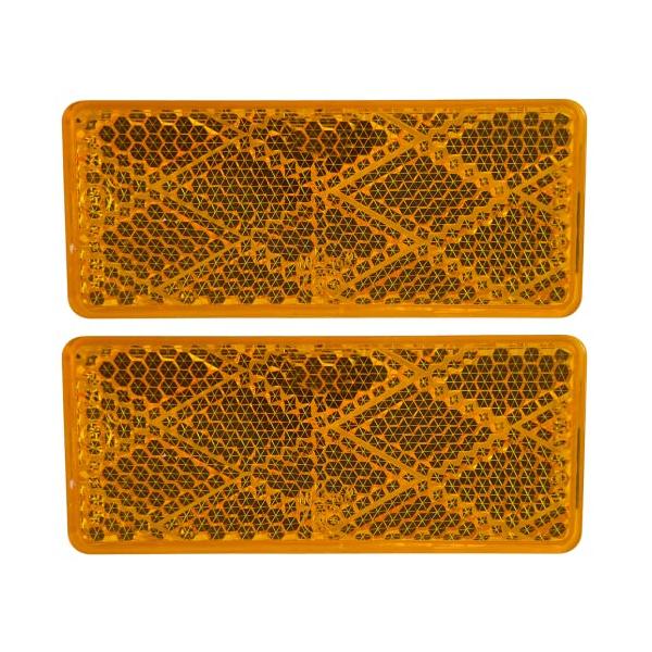 商品名:  All Star Truck Parts 3-1/8" Rectangular Stick On Reflector - Trailers, Trucks, Automobiles, Mail Boxes, Boats, SUV...