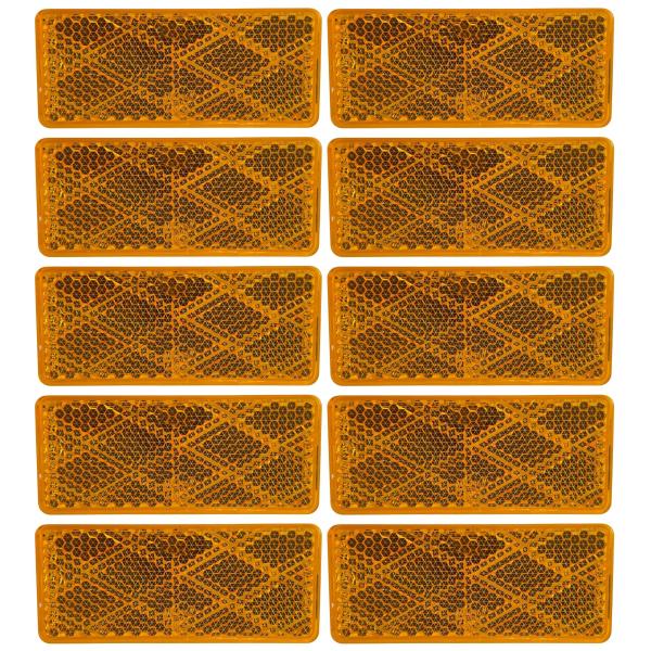 商品名:  All Star Truck Parts 3-1/8" Rectangular Stick On Reflector - Trailers, Trucks, Automobiles, Mail Boxes, Boats, SUV...