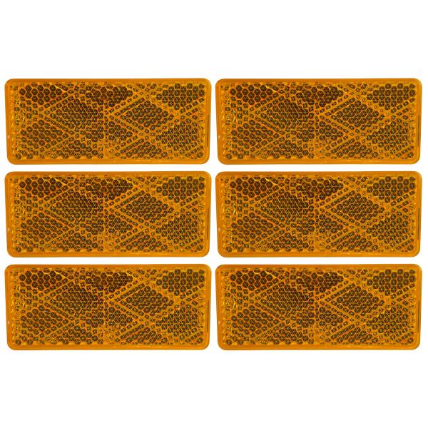 商品名:  All Star Truck Parts 3-1/8" Rectangular Stick On Reflector - Trailers, Trucks, Automobiles, Mail Boxes, Boats, SUV...