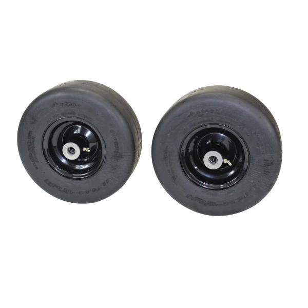 商品名:  (Set of 2) 11x4.00-5 Flat Proof, Smooth Semi Pneumatic Assembly Replacement for ARIENS: 01588100 &amp; 07100124, D...