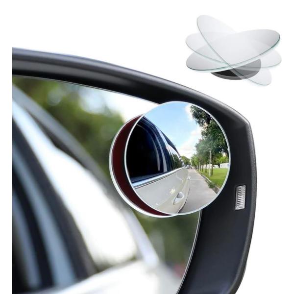 商品名:  Blind Spot Mirror, 2" Round HD Glass Frameless Convex Rear View Mirrors Exterior Accessories with Wide Angle Adjus...
