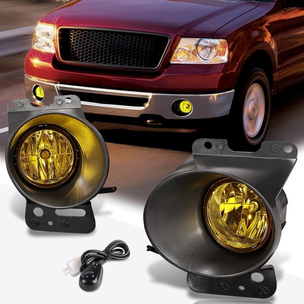 商品名:  Front Bumper Fog Lights+Bezel+Switch Compatible with Ford F-150/Lincoln Mark LT 06-08,Amber Lensブランド: PM PERFORMOT...