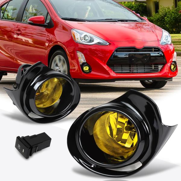 商品名:  PM PERFORMOTOR Front Bumper Fog Lights+Bezel+Switch Compatible with Prius C 15-18,Amber Lensブランド: PM PERFORMOTOR高さ...