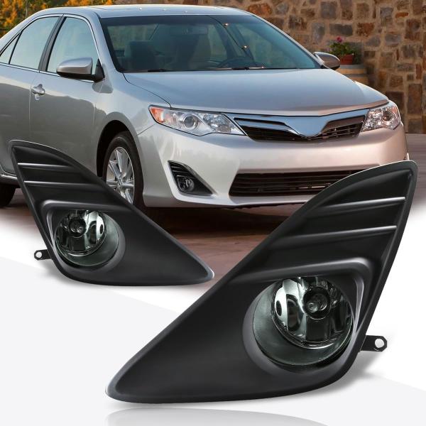 商品名:  PM PERFORMOTOR Front Bumper Fog Lights+Bezel+Switch Compatible with Camry 12-14,Smoked Lensブランド: PM PERFORMOTOR高さ:...