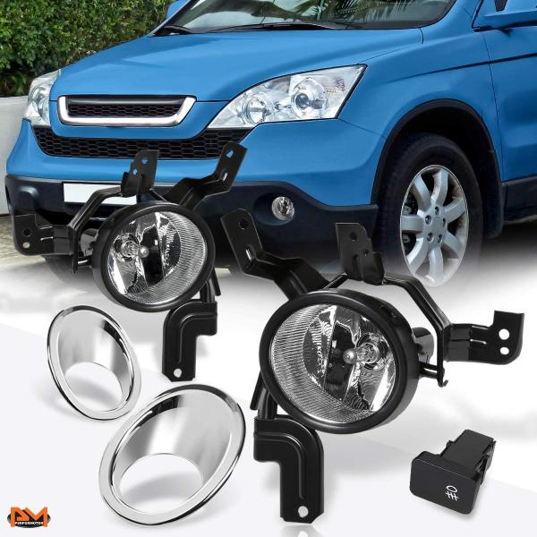 商品名:  Front Bumper Fog Lights+Chrome Bezel+Switch Compatible with Honda CRV 07-09,Clear Lensブランド: PM PERFORMOTOR高さ: 17.7...