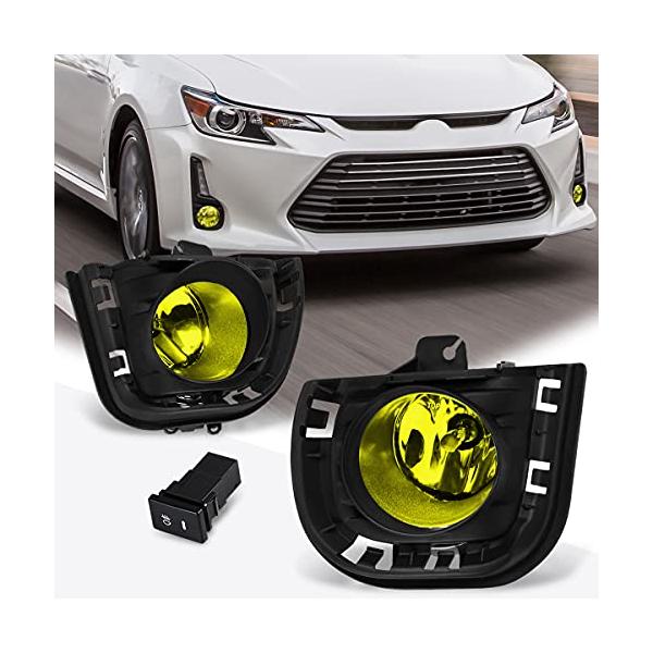 商品名:  PM PERFORMOTOR Front Bumper Fog Lights+Bezel+Switch Compatible with Scion tC 14-16,Amber Lensブランド: PM PERFORMOTOR高...