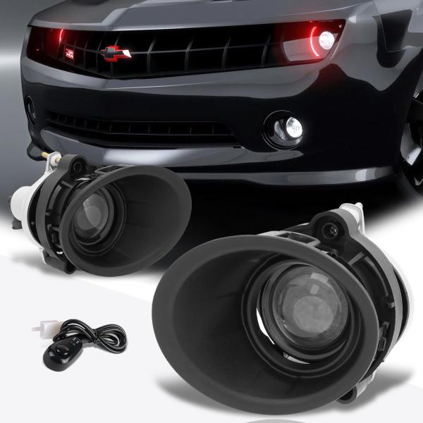 商品名:  PM PERFORMOTOR Front Bumper Projector Fog Lights+Bezel+Switch Compatible with Chevy Camaro Ls/Lt 3.6L 14-15,Clear ...