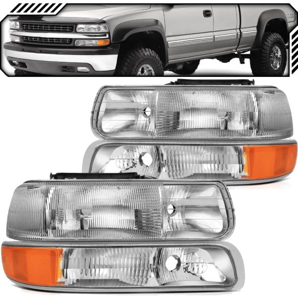 商品名:  EPIC LIGHTING OE Fitment Replacement Headlight Signal Marker Light Compatible with 1999-2002 Silverado Classic 200...