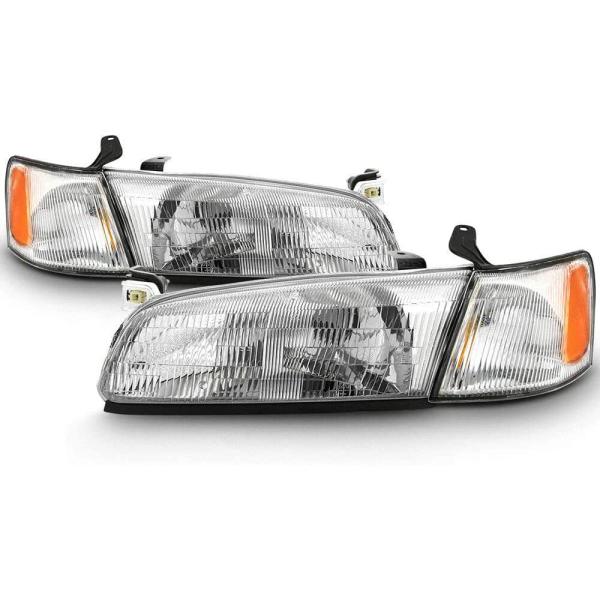 商品名:  EPIC LIGHTING OE Style Replacement Headlight Park Signal Light Assembly Combo Compatible with Toyota 97-99 Camry C...