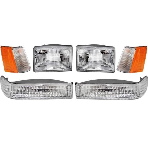 商品名:  EPIC LIGHTING OE Fitment Replacement Halogen Headlight Side Marker Signal Light Assembly Set Compatible with JEEP ...