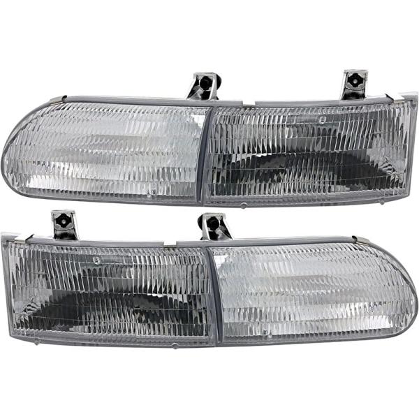 商品名: フォード トーラス ヘッドライトランプセット 1992 1993 1994 1995 ハロゲン 運転席と助手席側 For Ford Taurus Headlights Lamps Set 1992 1993 1994 1995 H...