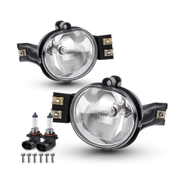 商品名: VRracing バンパー ドライビングフォグライトランプキット 交換用 ダッジ・ラム 1500 2500 3500 2002-2008 クリアレンズ GRAND ORANGE Bumper Driving Fog Lights ...