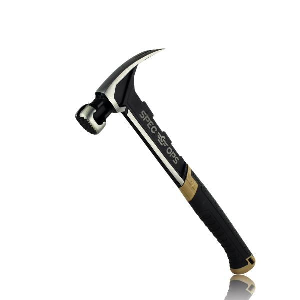 商品名:  Spec Ops Tools Framing Hammer, 22 oz, Rip Claw, Milled Face, Shock-Absorbing Grip, 3% Donated to Veterans Black/Ta...