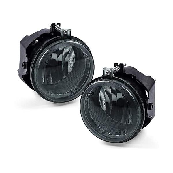商品名: バンパーフォグライトアセンブリドライブフォグランプ交換2個 ダッジチャージャー 2006-2009 /Challenger 2008-2010用 電球スモーク付き VRracing Bumper Fog Lights Assemb...