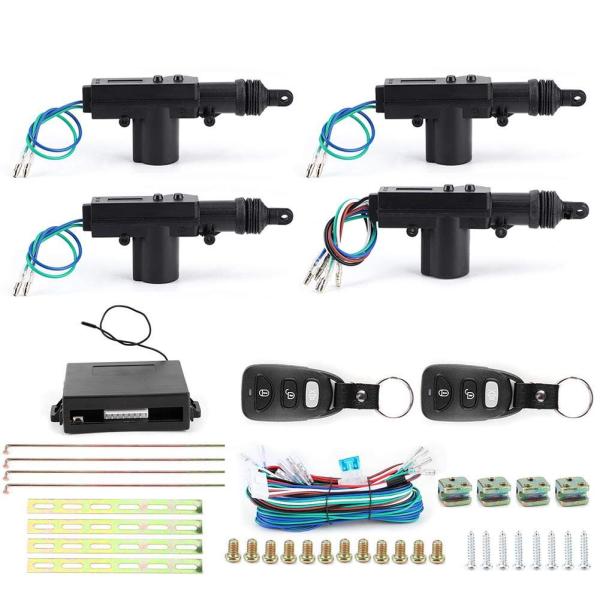 商品名:  Car Central Locking, 433.92MHz ABS + Metal Car Central Door Lock Locking Kit Universal 4-Door Vehicle Keyless Entr...