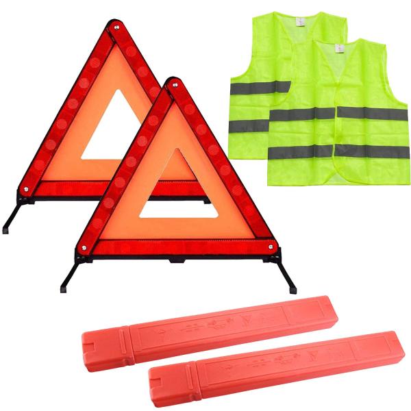 商品名:  TourKing Foldable Car Roadside Emergency Kit with 2 Reflective Warning Triangle,2 Visibility Roadside Vest for Roa...