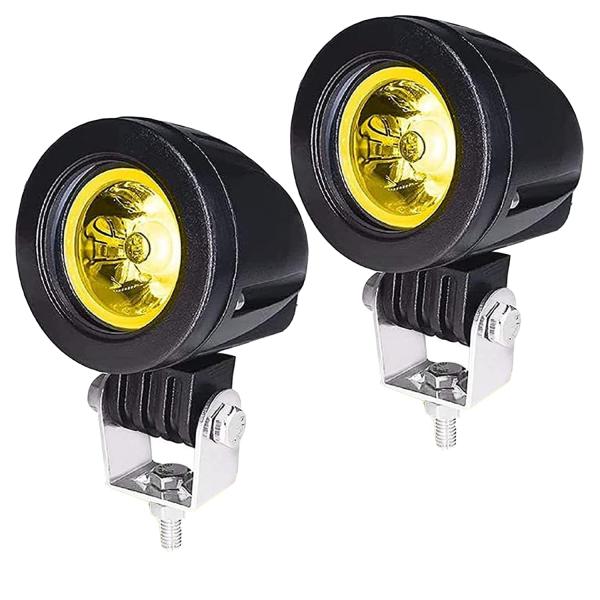 商品名: Ourbest オートバイ ドライビング ランニングライト 2インチ イエロー スポットライト LED フォーク チューブ フォグライト オートバイ ATV 自転車 アクセント オフロード 照明 (10W イエロー) Ourbes...