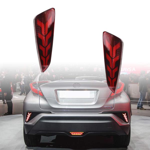 商品名: レッドレンズ リアバンパー リフレクター ブレーキテールライト フォグランプ 2個セット GeeGeeTop Red LED Rear Bumper Reflectors Fog Brake Tail Light Lamps Ac...