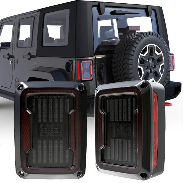 商品名: GXENOGO Luces traseras LED compatibles con Jeep Wrangler JK 2007-2017, luz de marcha atr〓s, luces de marcha atr〓s, ...