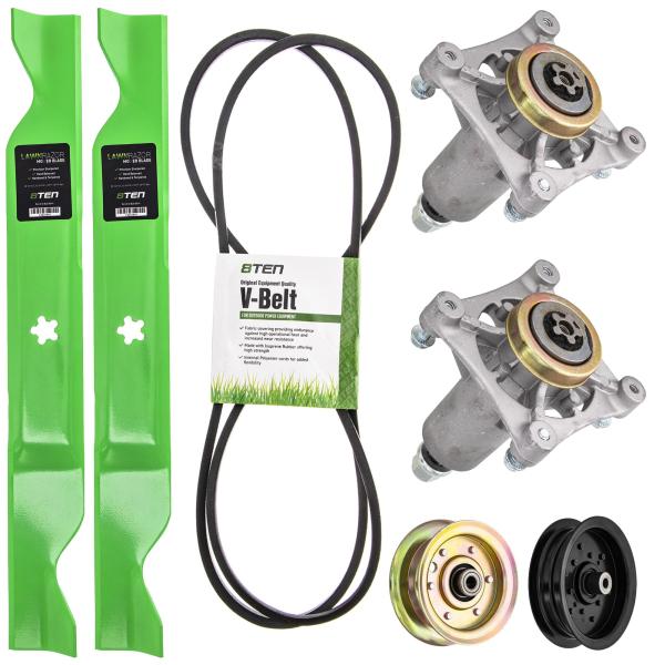 商品名: 8TEN デッキリビルドキット Husqvarna YTH 20 K 46インチ スピンドルブレードベルトプーリー用 8TEN Deck Rebuild Kit for Husqvarna YTH 20 K 46 inch Spi...