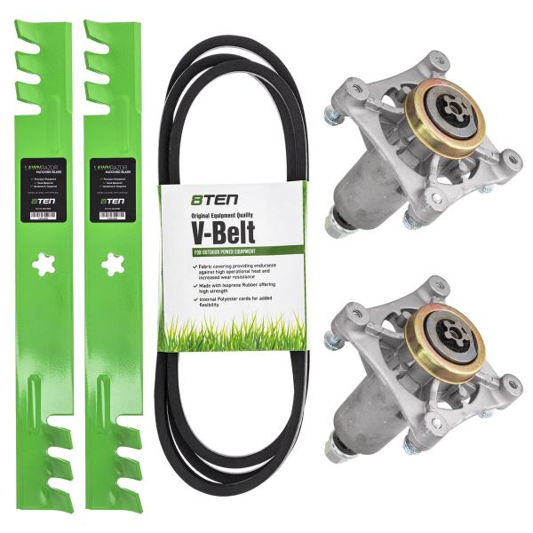 商品名: 8TEN デッキリビルドキット Husqvarna Poulan 42インチ YTH2042 YTH2242 YT1942 YT16542 W17542H ブレードスピンドルベルト用 8TEN Deck Rebuild Kit f...
