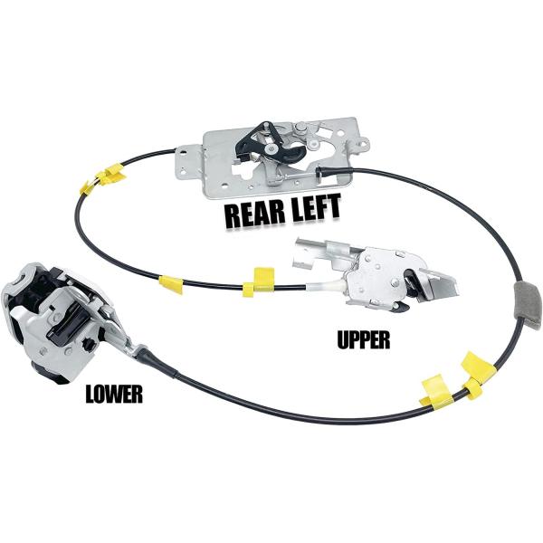 商品名:  Rear Door Lock Latch with Cable Assembly Left Driver Side for 2004-2008 Ford F-150 Extended Cab Pickup Upper and L...