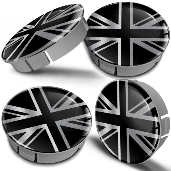 商品名:  Biomar Labs〓 4 x 60mm 3D Universal Wheel Hub Centre Caps UK GB Union Jack United Kingdom England British National ...