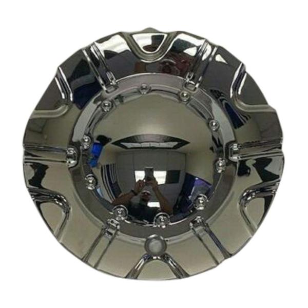 商品名: Akuza 504 スパークローム ホイールリム センターキャップ EMR0504-TRUCK-CAP LG0603-42 ロゴなし Akuza 504 Spur Chrome Wheel Rim Center Cap EMR05...