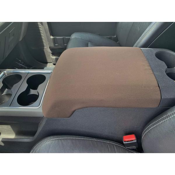 商品名: 自動車コンソールカバー - フォード F-250 2011-2016 スーパーデューティー センターコンソールアームレストカバー 防水ネオプレン生地 (ブラウン) Auto Console Covers- Fits The For...