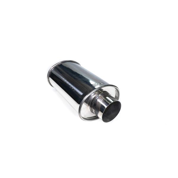 商品名: Squirrelly SilentMAX ステンレススチール ミニマフラー/レゾネーター 3インチ インレット/アウトレット Squirrelly SilentMAX Stainless Steel Mini Muffler/Re...