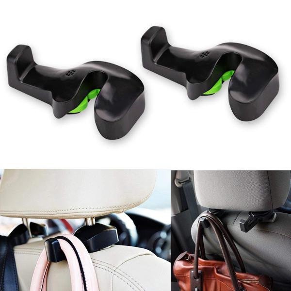 商品名: Xotic Tech 車の後部座席ヘッドレストハンガーフック、食料品バッグ/財布/ハンドバッグ/衣類ブラックホルダー、ユニバーサルフィット車、トラック、SUVトレーラー(2個セット) Xotic Tech Car Back Sea...