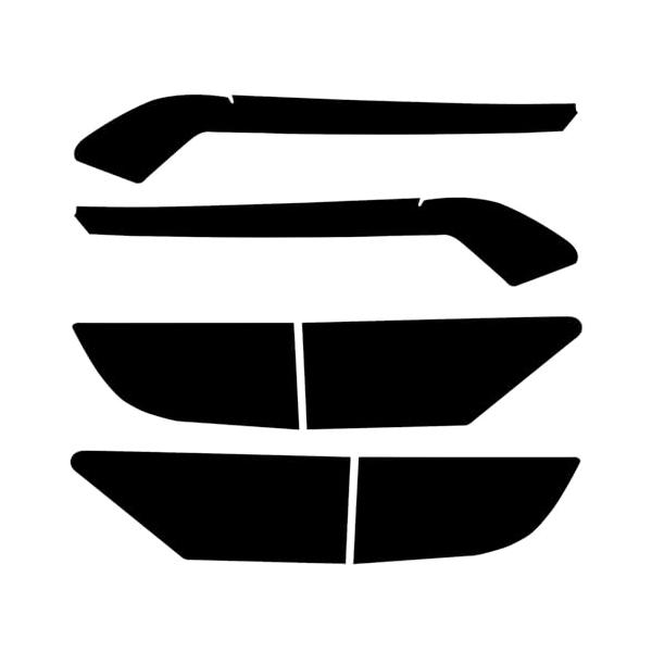 商品名: NDRUSH スモークライトステッカーキット オーバーレイ ヘッドライト まぶたビニール ティントフィルム ブラックアウト テールライト ラップカバー Dodge Durango 2014-2021に対応 NDRUSH Smoke...