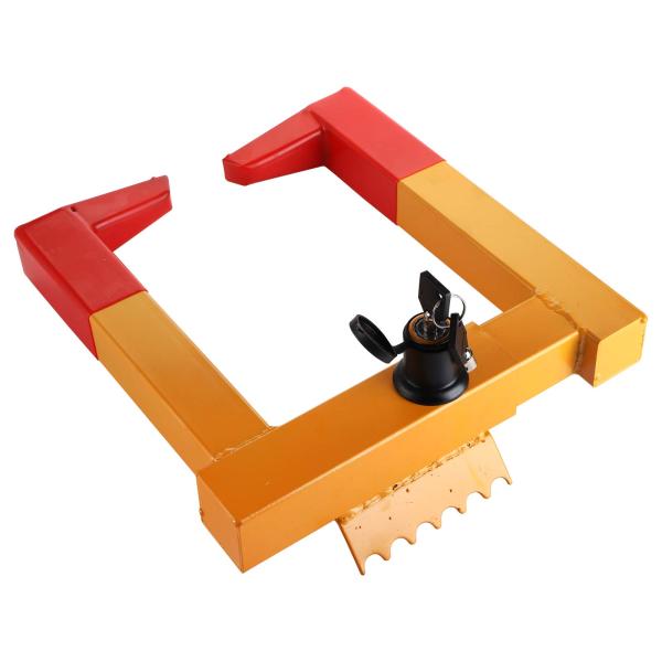 商品名: Hedume タイヤクランプ ホイールロック 高耐久 トレーラーロック ホイールクランプ レッド2キー付き 調節可能な盗難防止タイヤロック 車 トラック トレーラー キャンピングカー バン トラック用 Hedume Tire Cl...