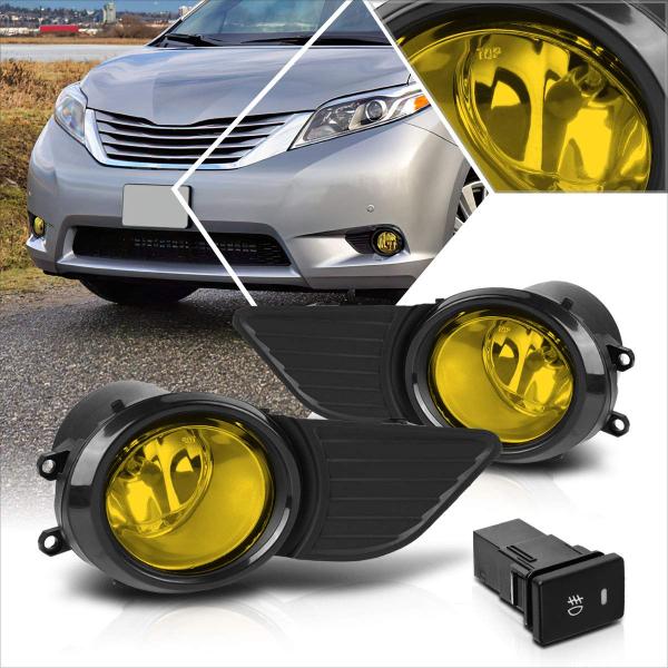 商品名:  Front Bumper Fog Lights+Bezel+Switch Compatible with 11-17 Toyota Sienna,Amber Lensブランド: PM PERFORMOTOR高さ: 12.7cm横...
