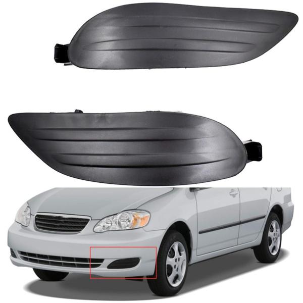 商品名:  munirater 2-Pack Front Bumper Fog Light Cover Grilles Replacement for 2005-2008 Corolla Left and Right Side 52128-...