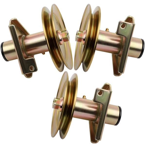 商品名:  OCPTY Deck Spindle Pack of 3 Lawn Mower Spindle Assembly for John Deere Mower Tractor AM124511 STX46 STX38 Black D...