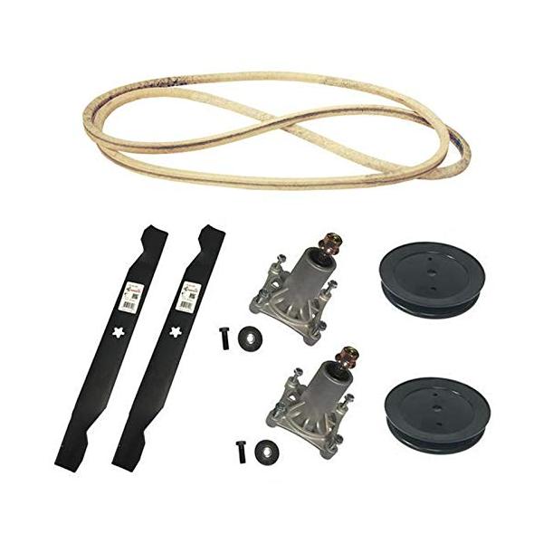 商品名: Raisman デッキリビルドキット 42インチ Poulan Pro モデル 917250810 PP19A42 PB185A42 PB195H42LT PB20H42YT スピンドルアセンブリ2個、スピンドルプーリー2個、ハイ...