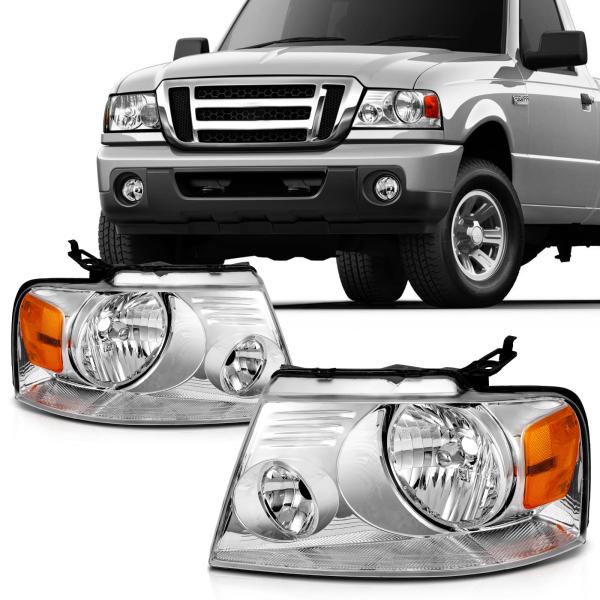 商品名:  SCITOO Pair Headlight Assembly Fits for ford for F-150 2004-2008 for Lincoln Mark LT 2006-2008 Headlights, FO25022...