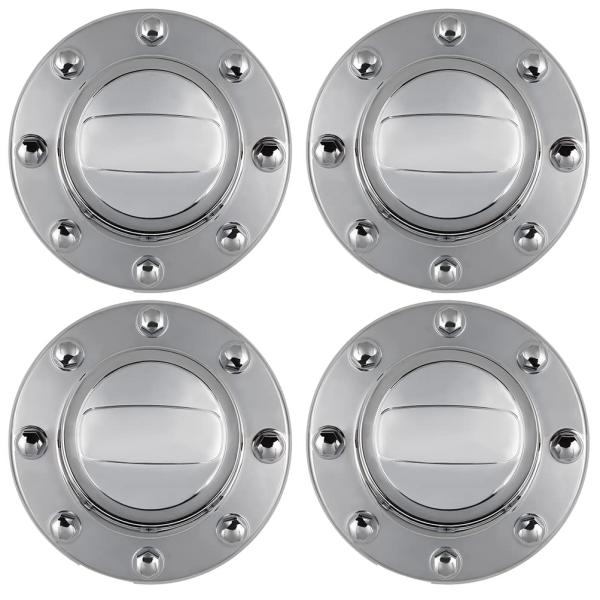 商品名:  ECCPP 4PC Set 2 Front and 2 Rear Chrome 7 Wheel Hub Center Cap for 2011-2018 Dodge RAM 3500 Dually 1-ton Truck Alc...