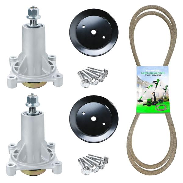 商品名:  Mower Deck Belt Spindle Pulley Kit Compatible with Ariens, for AYP, for Husqvarna 46 Inch, 2 Spindles 187292 19287...