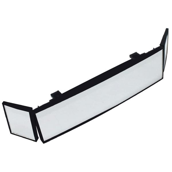 商品名: ラージビジョン 広角 車 SUV トラック バン ピックアップ インテリア リアビュー バックミラー 補助角度設定 パノラマ 広角ミラー (15インチ/38cm) Large Vision Wide Angle Car SUV T...