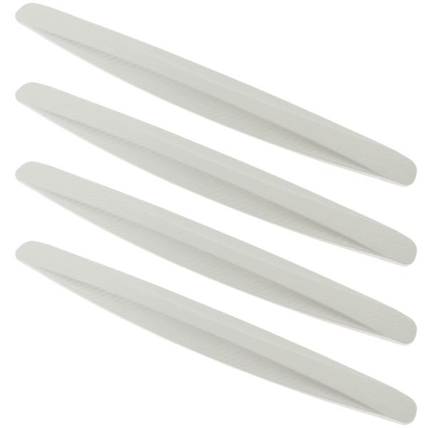 商品名: BokWin ユニバーサルカーバンパープロテクターラバー、衝突防止カーフロントとリアコーナーバンパーガードリップ傷防止ストリップステッカー4個パック 車 SUV ピックアップトラック用 (ホワイト) BokWin 4 Pack U...