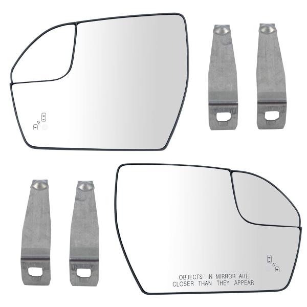商品名: TRQ エクステリア サイドビュー ドアミラー ガラス ペア スポッター 加熱死角 LH RH TRQ Exterior Side View Door Mirror Glass Pair Spotter Heated Blind ...