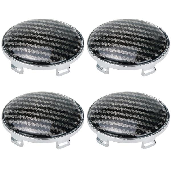 商品名: Modengzhe 4個 68mm ABS スナップインタイプ ホイールセンターハブキャップ 適合車種:2016年以前のBMWシリーズに対応 (クロムメッキベース&amp;厚みのあるカーボンファイバーステッカー) Modengzh...