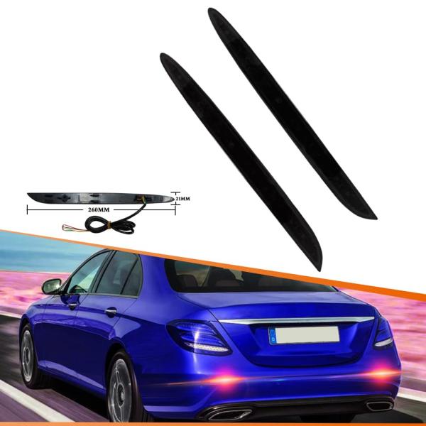 商品名:  ADIIL Smoked Lens Red LED Rear Bumper Reflectors Fog Brake Tail Light Sequential Turn Signal Lamps Kit For 2016-20...