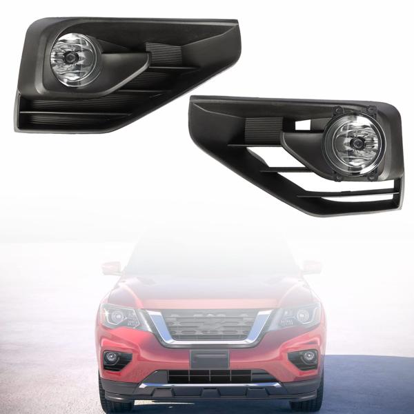 商品名:  munirater 1 Pair of Clear Bumper Fog Lights Lamps Assembly + Bulbs + Switch Kit Replacement for Pathfinder 2017-20...